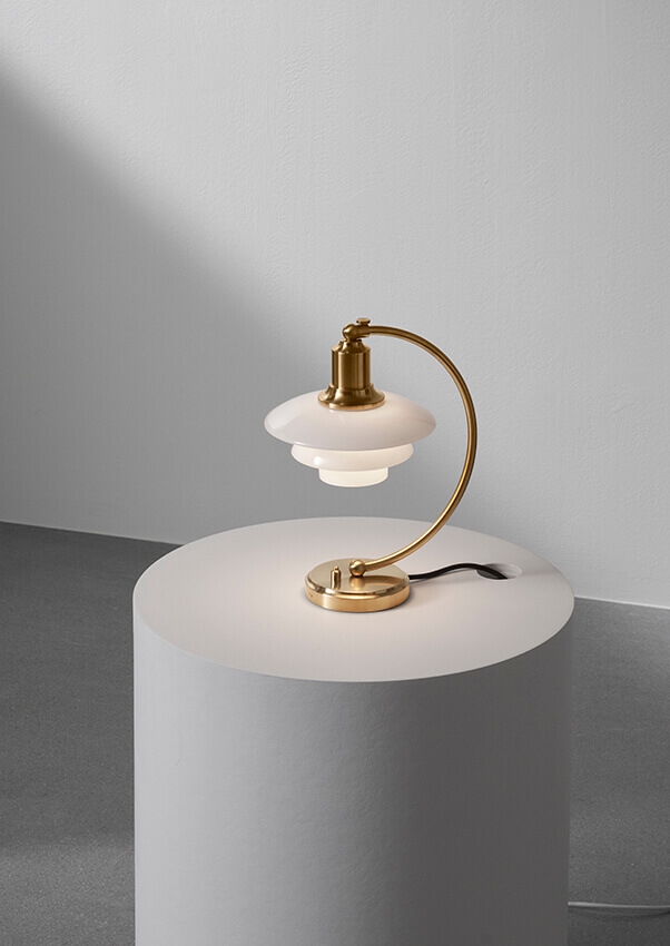 LP PH 2/2 Luna Limited Edition bordlampe, messing