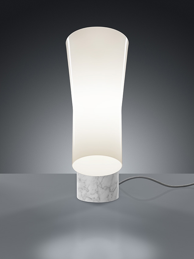 Foscarini NILE bordlampe, hvid marmor | Lamper.dk