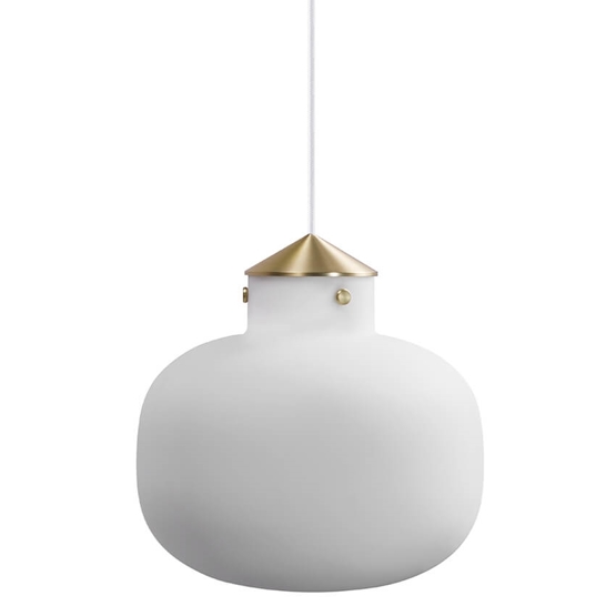 Design for the people Raito 30 oval pendel, opalhvid